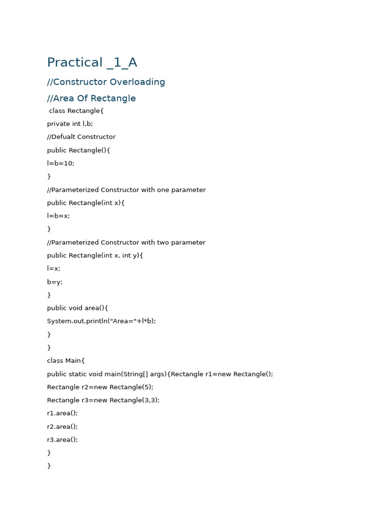Practical JAVA | PDF