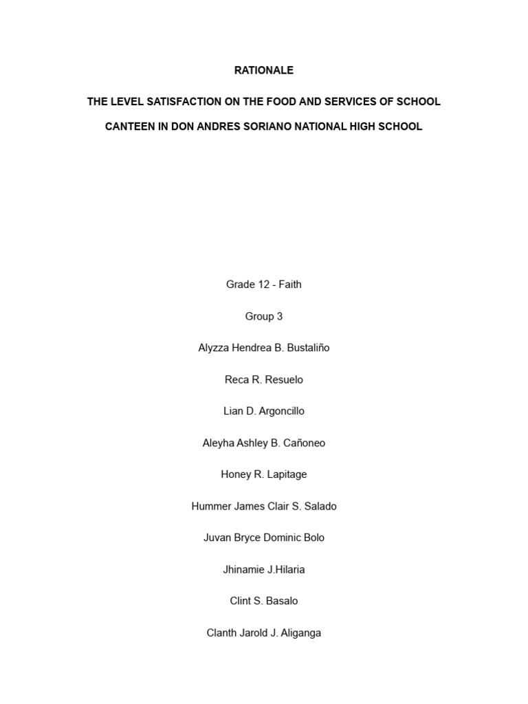 Final Rationale | PDF