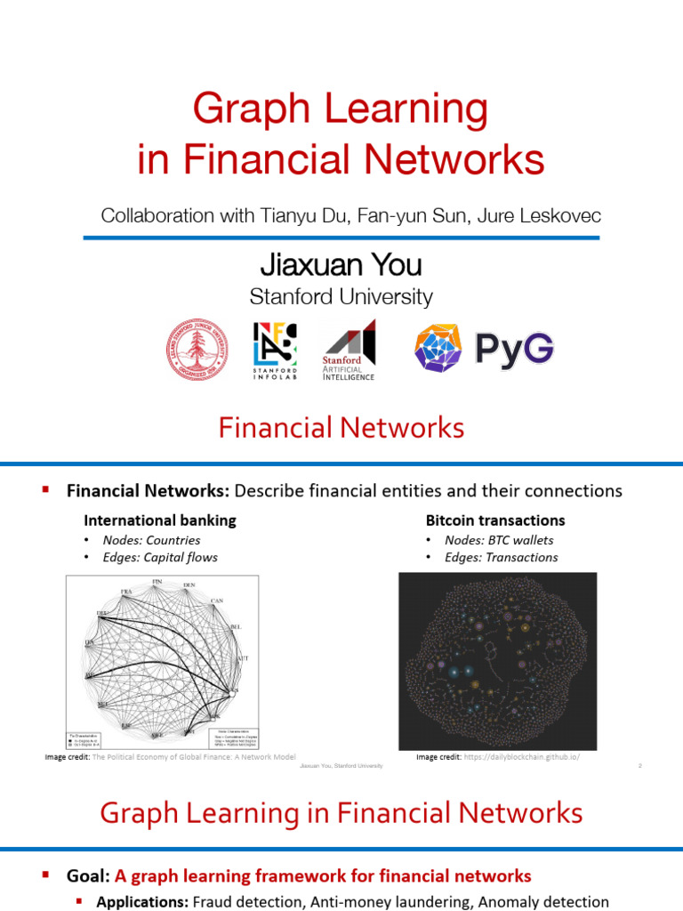 Stanford Graph Learning Finance | PDF | Applied Mathematics | Machine Learning
