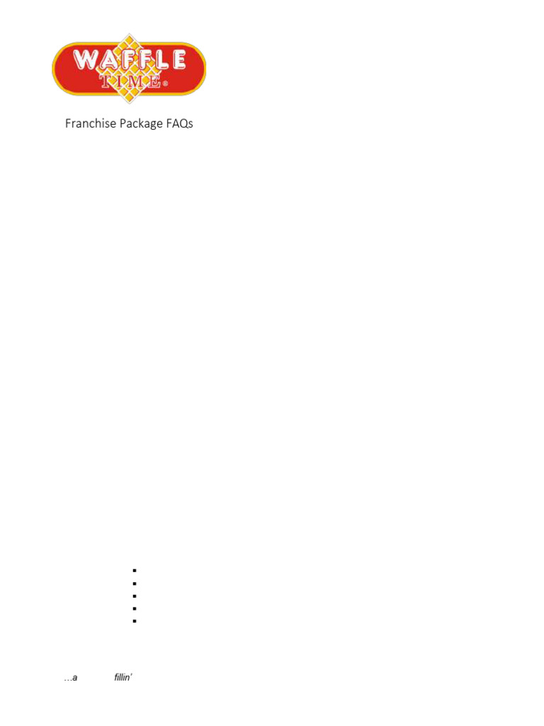 Franchise Package FAQ 2023 | PDF