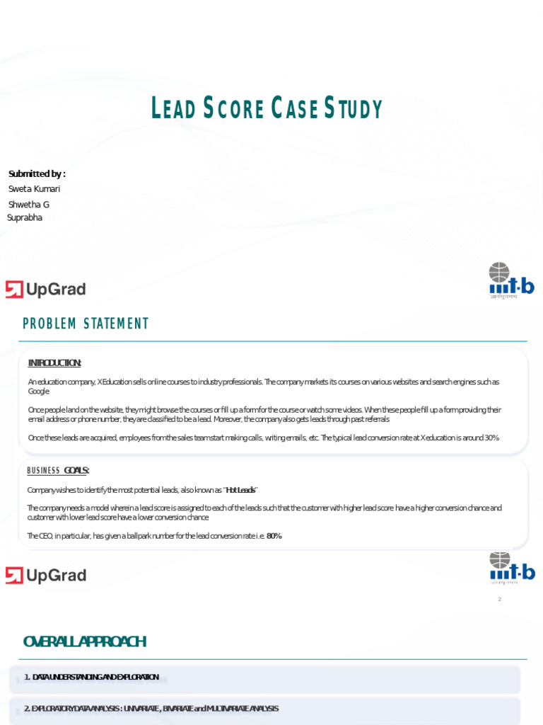Presentation Lead Case Score | PDF
