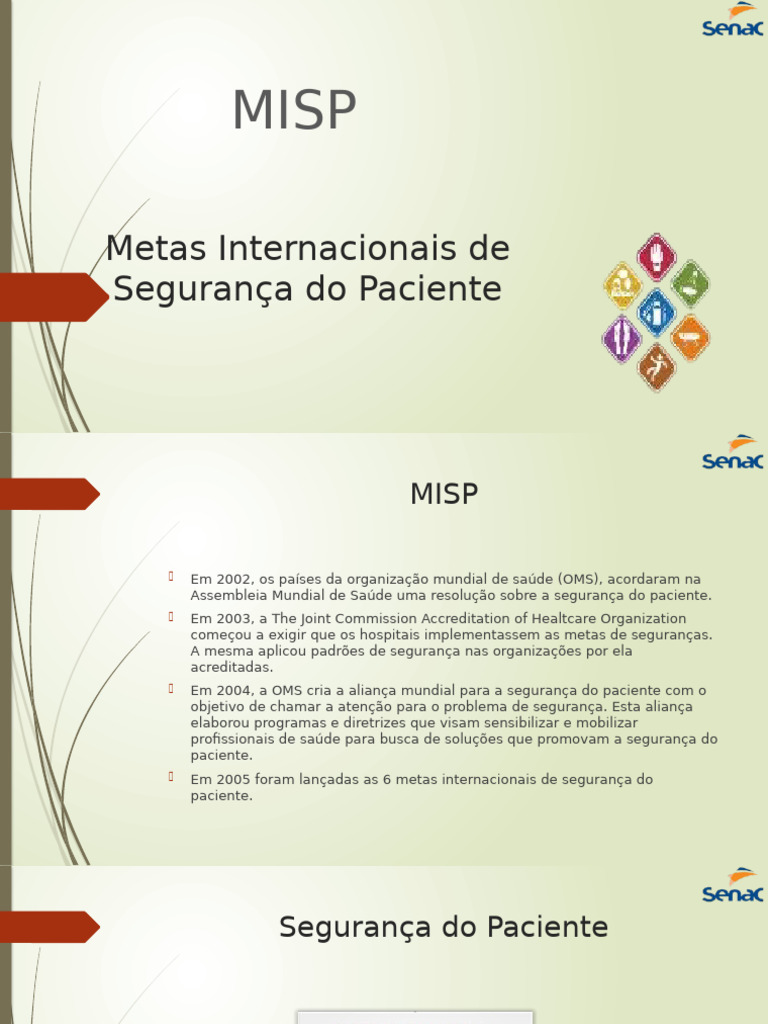 Metas Internacionais de Segurança Do Paciente | PDF