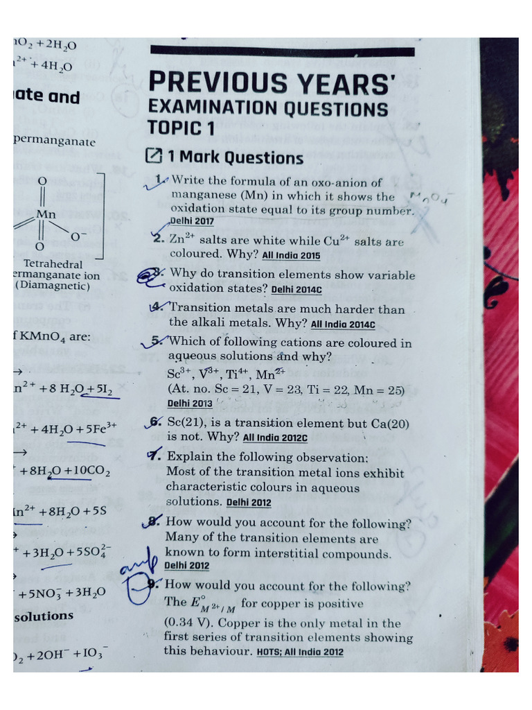 D Block Pyq | PDF