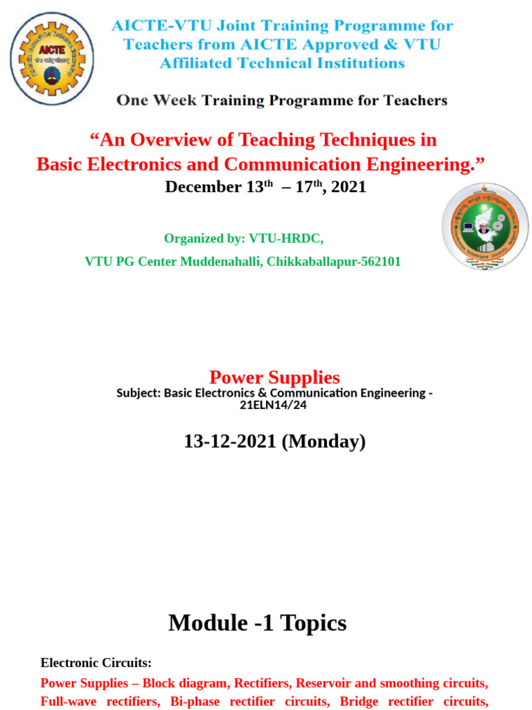 Ppt-Aicte - FDP - 1. Roopa Naik | PDF