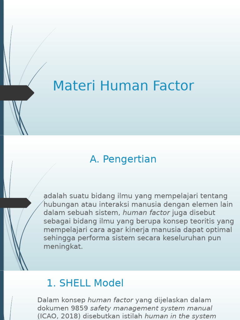 Materi Human Factor | PDF