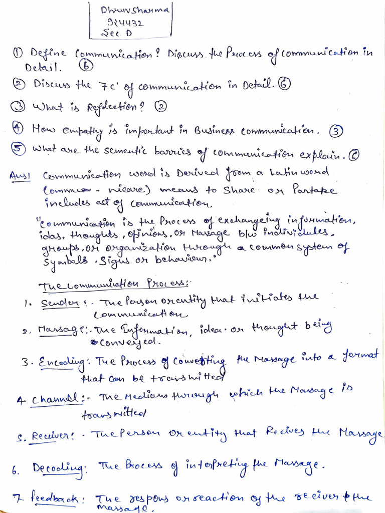 Business Communication Classes Assignment | PDF