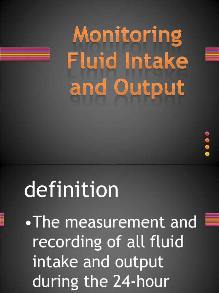 Measuring-Intake-and-Output | PDF