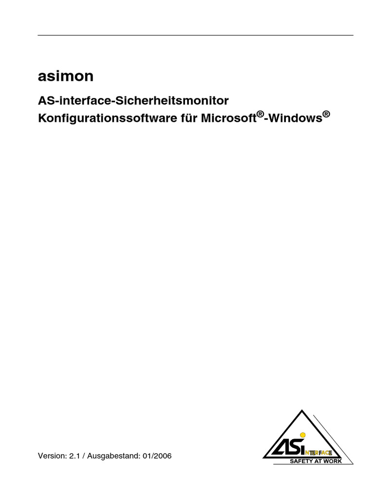 ASi Sicherheitsmonitor SW de | PDF