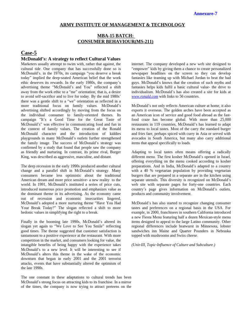 Annexure-7 Case Study | PDF