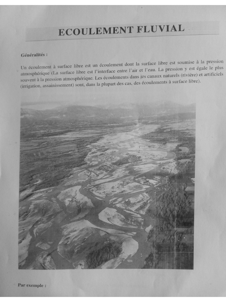 Hydraulique Fluviale | PDF