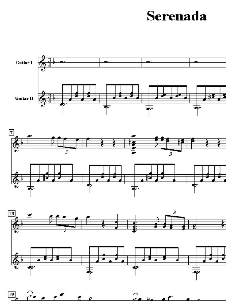 Sérénade - F.SCHUBERT | PDF