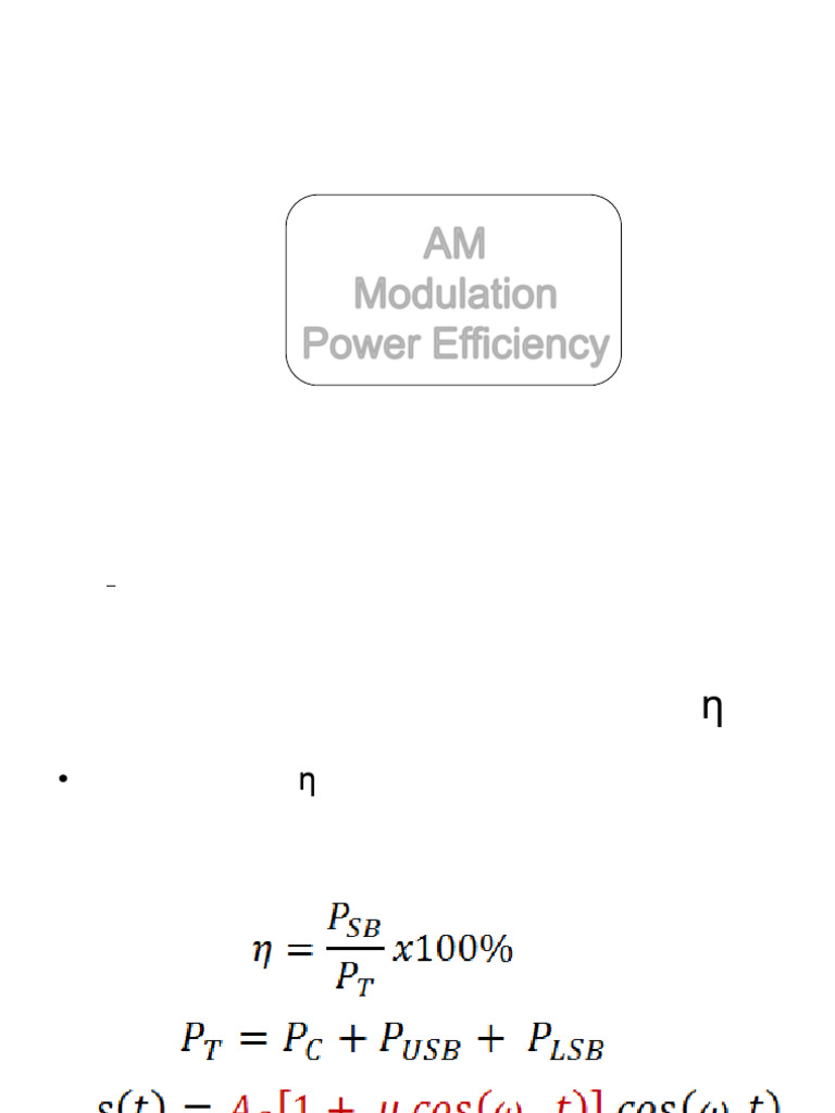 AM Modulation Power | PDF