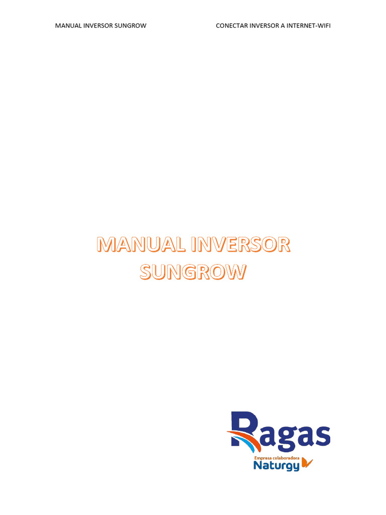 Manual Sungrow | PDF | Home & Garden | Technology & Engineering