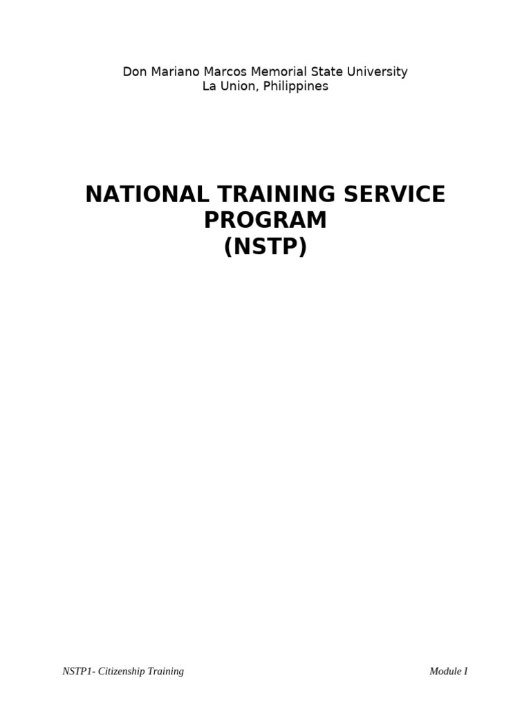 NSTP 101 MODULE 1 Citizenzhip Training | PDF