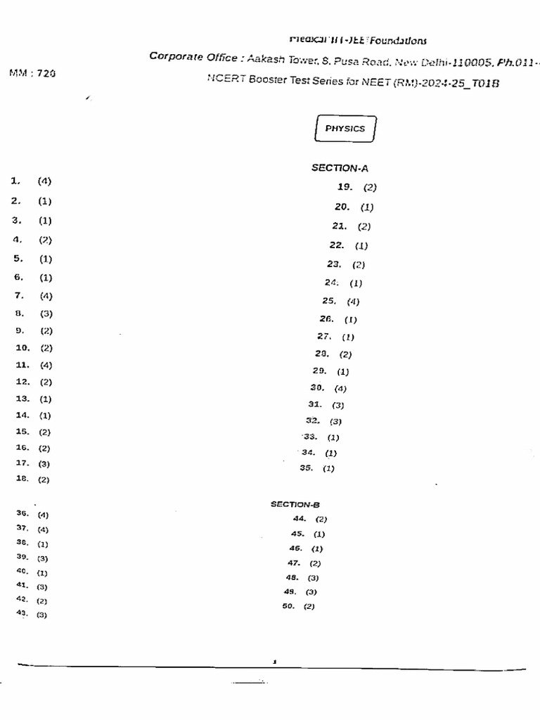 Nbts 1 b Phase 2 Offical Ans Key | PDF Nbts 1 b Phase 2 Offical Ans Key | PDF
