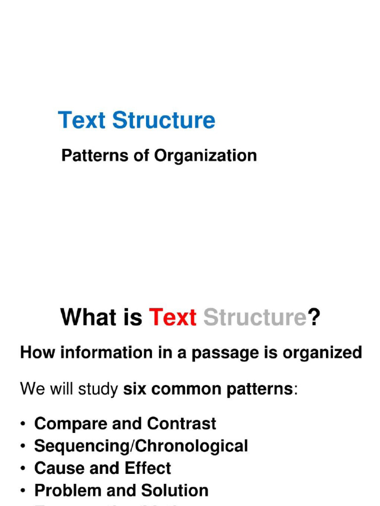 EAPP- Text Structure | PDF
