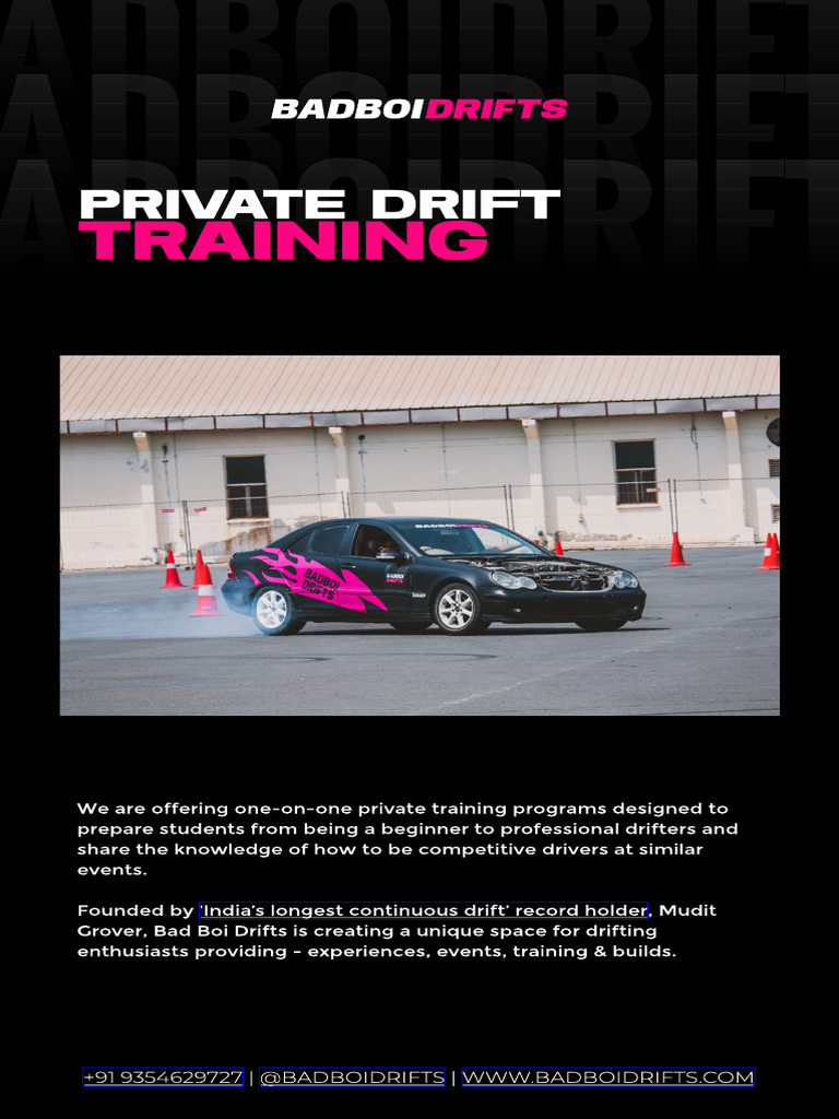 Bad Boi Drifts - Drift Training | PDF