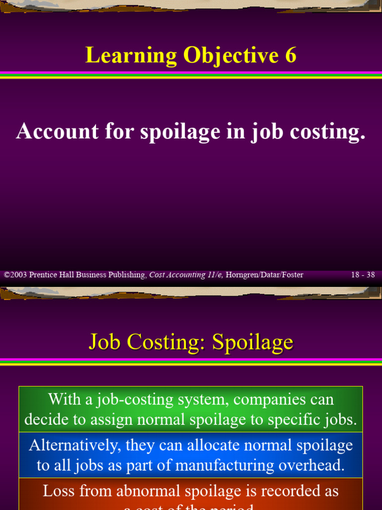 MAS JOC Acctng For Scrap Spoilage and Rework 2 | PDF