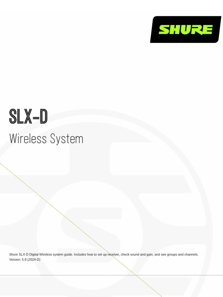 Shure SLDX Manual ES | PDF