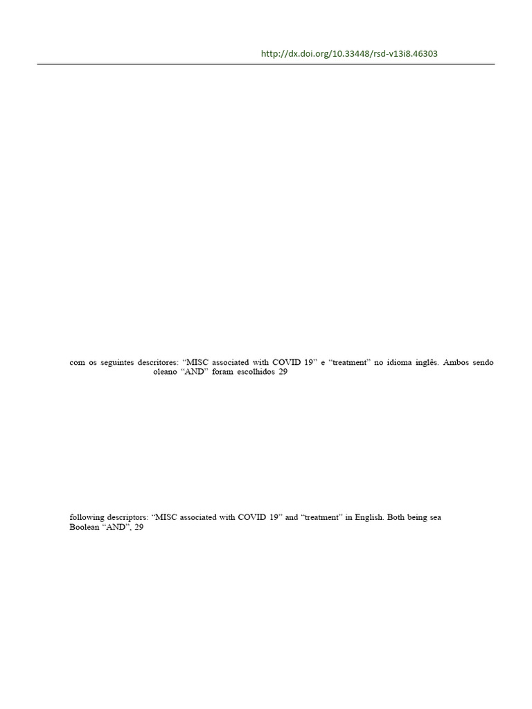 Sindrome Inflamatoria Multissistemica Pediatrica Relacionada Ao Covid - Simp | PDF