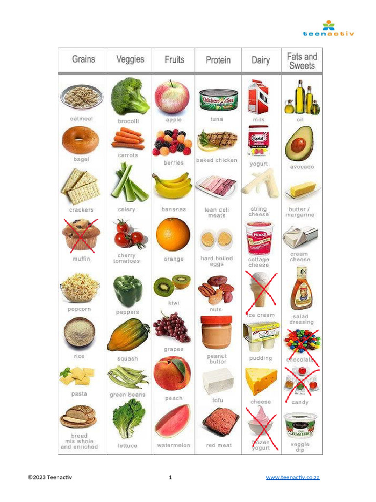 6 Lesson 1 - Grocery List Activity MEMO | PDF