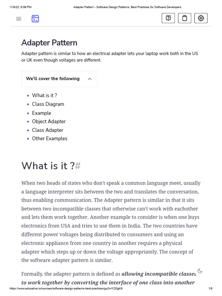 Adapter Pattern - Software Design Patterns_ Best Practices for Software Developers | PDF