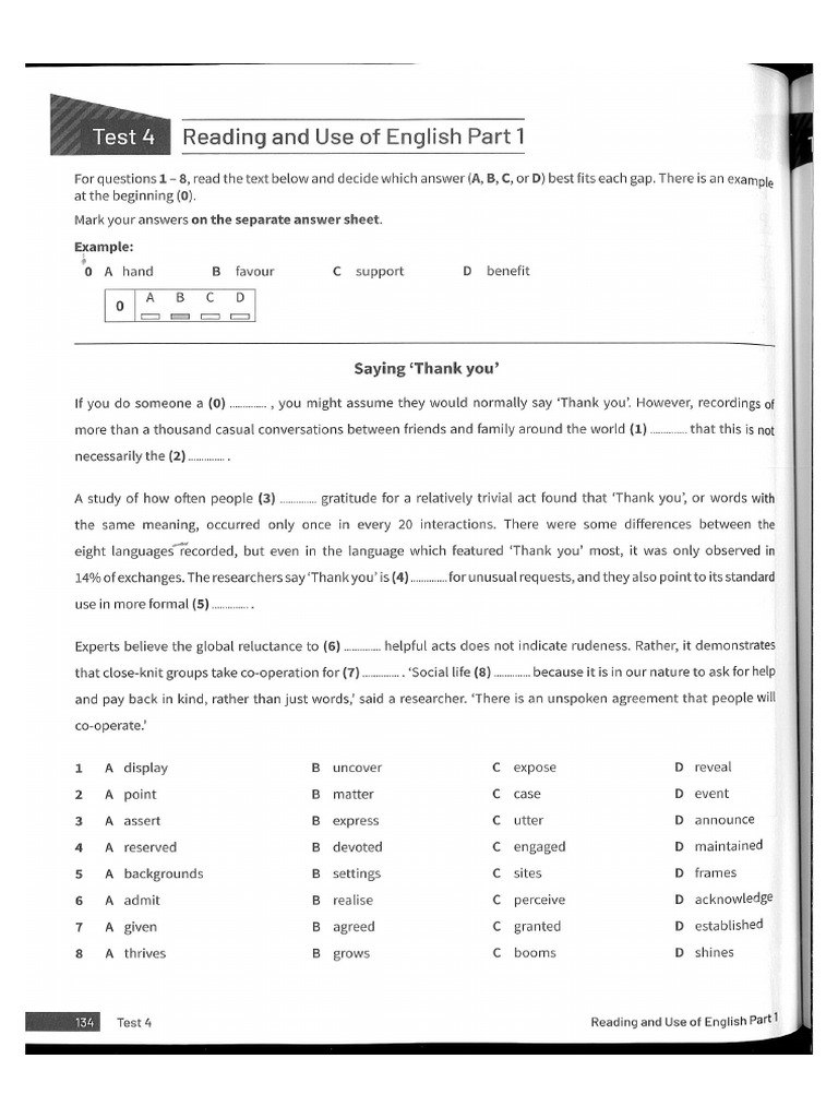Cae Trainer 2 Test 4 | PDF