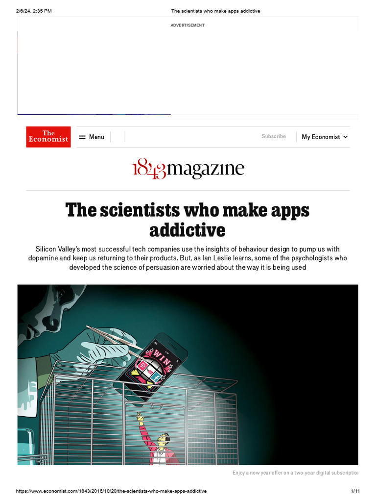 The Scientists Who Make Apps Addictive | PDF