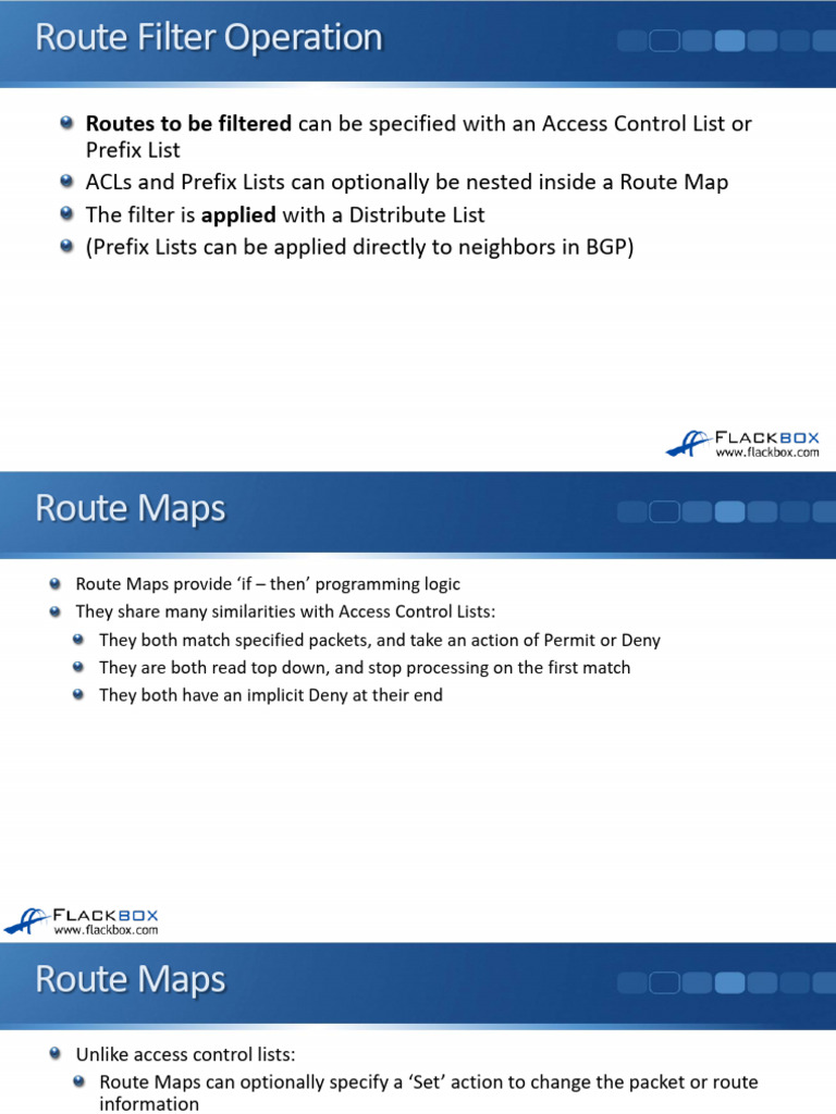 03 07+Route+Filtering+With+Route+Maps+and+Distribute+Lists | PDF 03 07+Route+Filtering+With+Route+Maps+and+Distribute+Lists | PDF