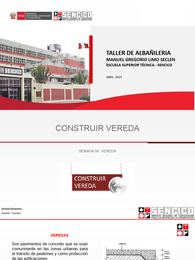 Sesion N°06 - Vereda | PDF