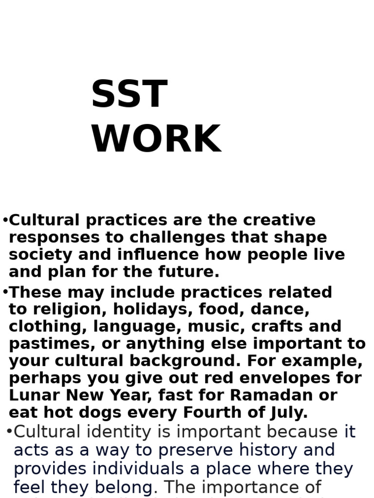 SST Work | PDF