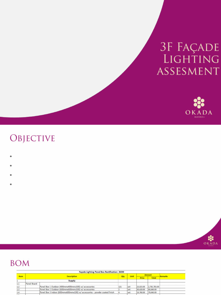 Facade Lighting Assessment 3F Roof Deck v2 | PDF