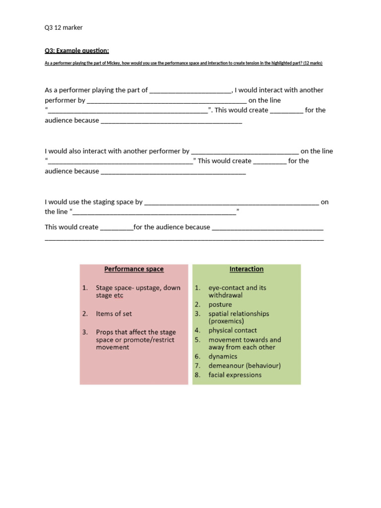 Q3 12 Marker Writing Frame - Docx Version 1 | PDF