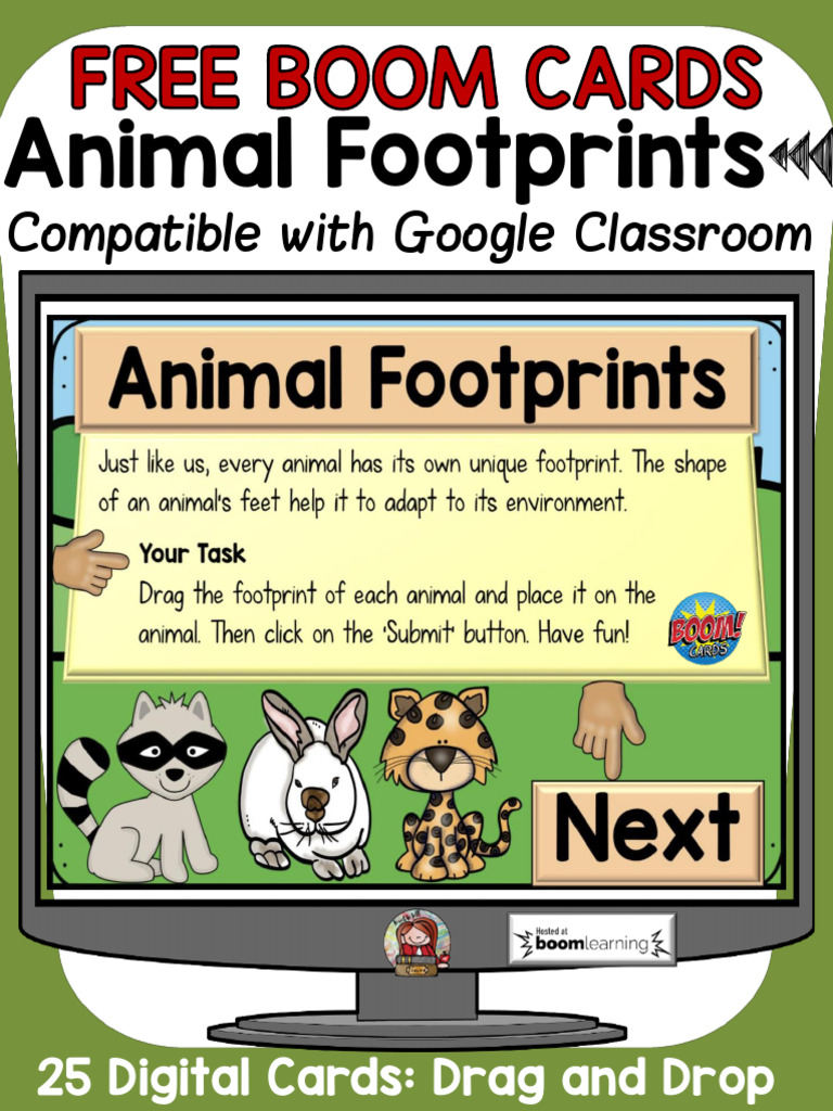 Animal Footprints: Compatible With Google Classroom | PDF