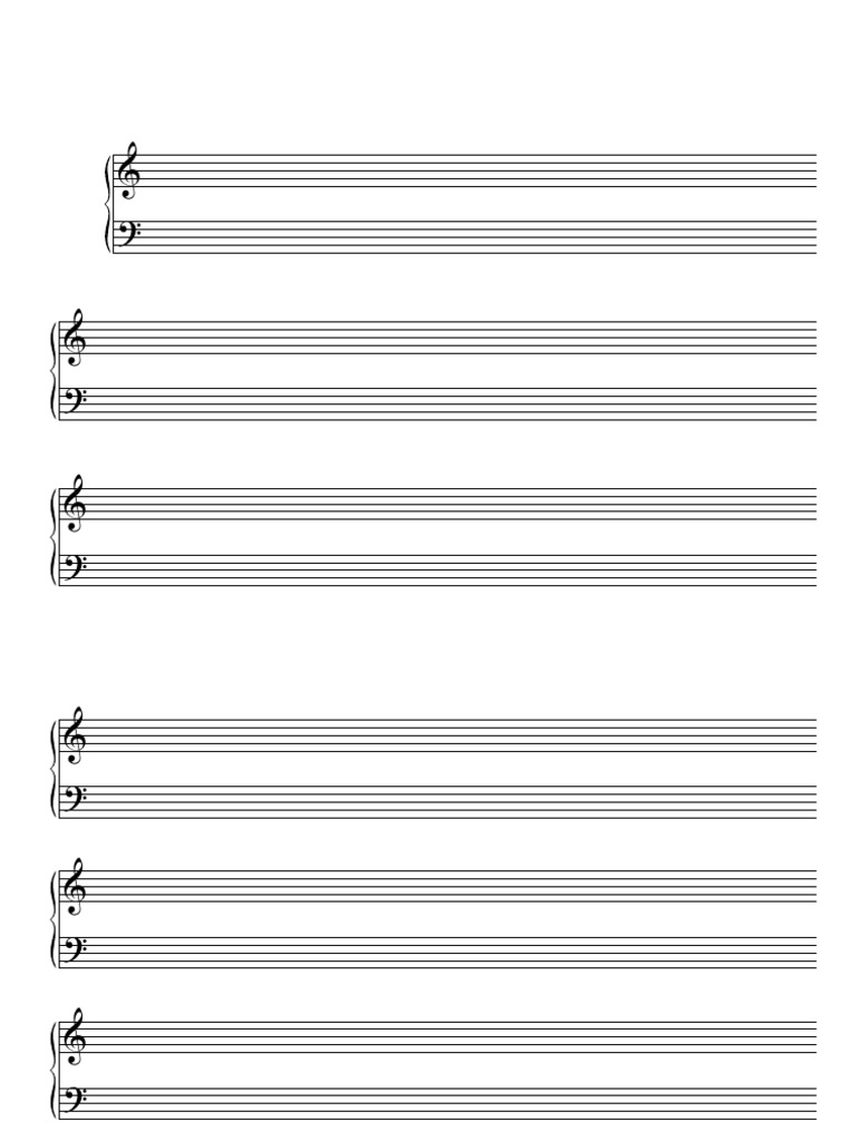 Landscape Manuscript Paper Grand Staff | PDF