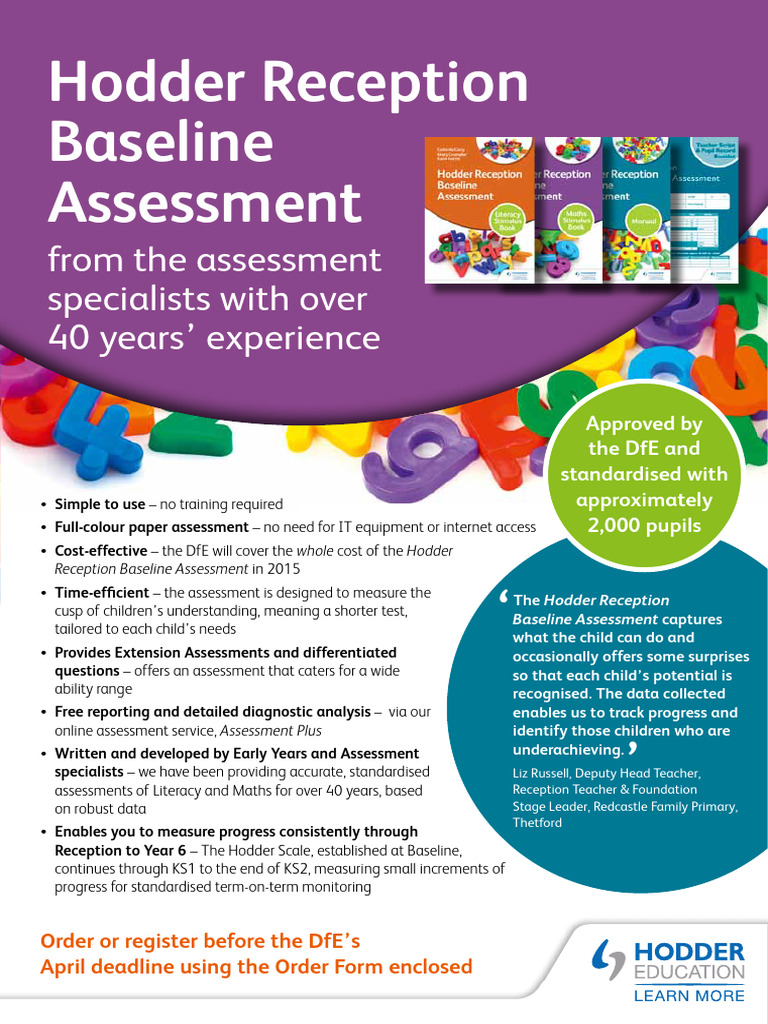 Hodder Reception Baseline Assessment How Does It Work | PDF | Literacy ...
