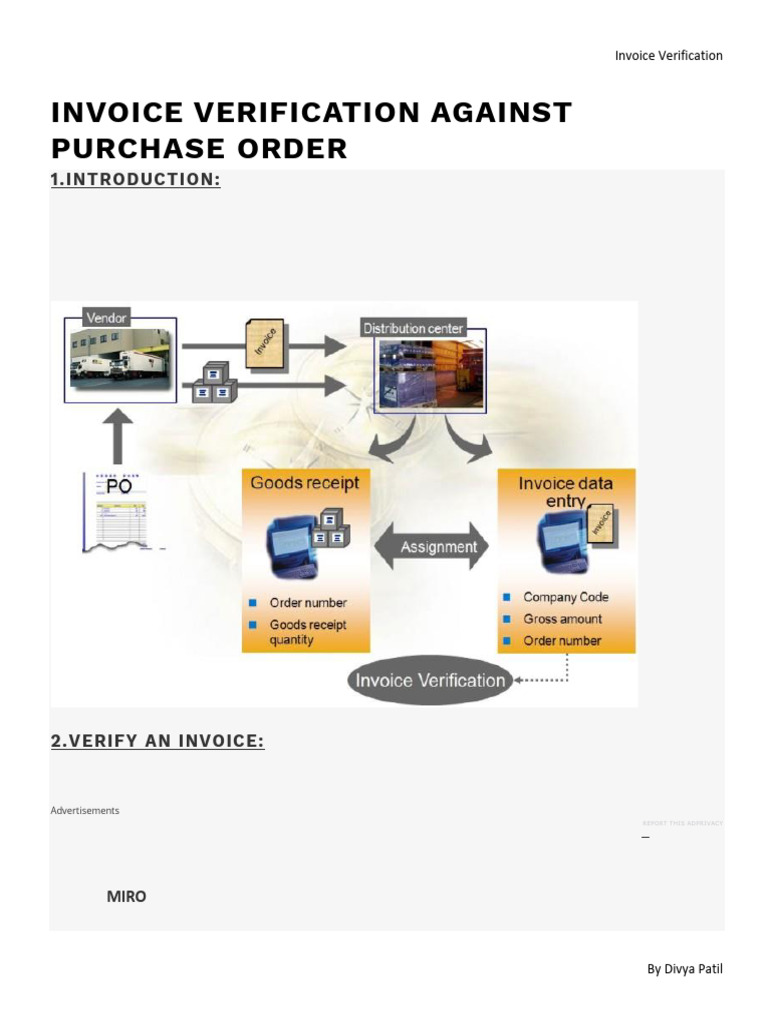 Logistics Invoice Verification in MM | PDF