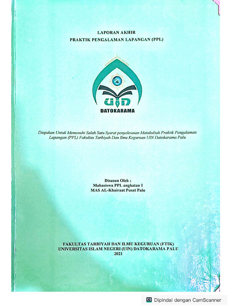 Contoh Laporan PPL Ma Alkhairaat | PDF
