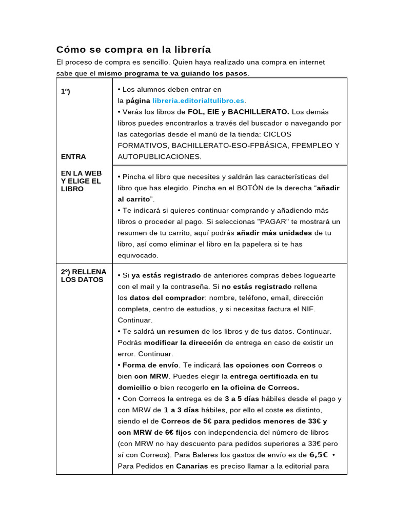 Cómo Se Compra El Libro de Fol, Eie | PDF