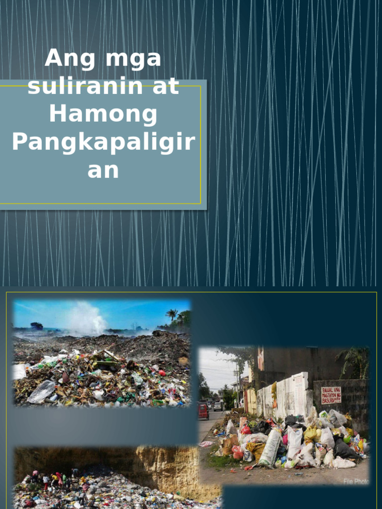 ARALIN 1 Mga Suliraning Pangkapaligiran | PDF