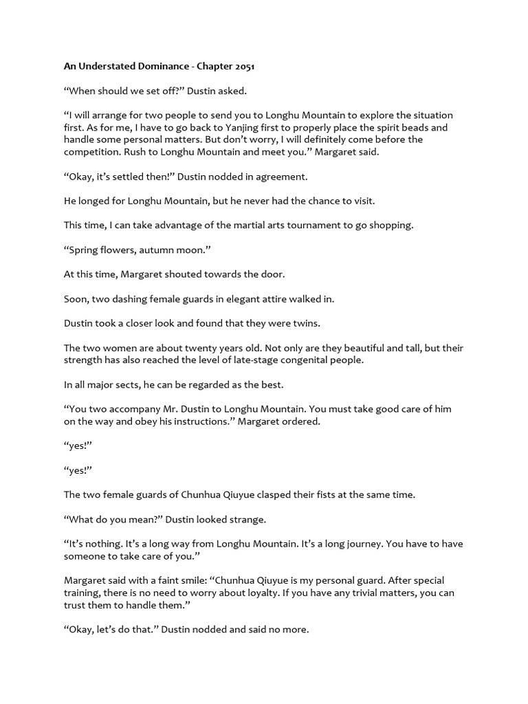 An Understated Dominance - Chapter 2051 To 2100 | PDF | Ghosts ...