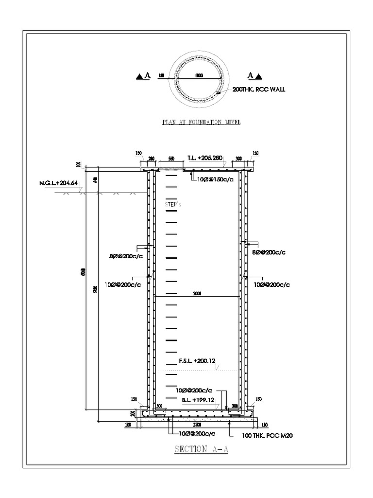 Circular Water Tank | PDF