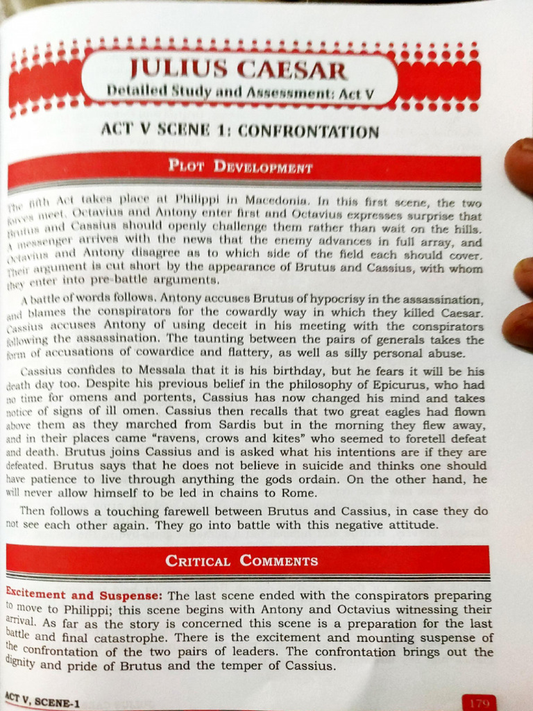 Julius Caesar Act5. Scene 1 | PDF