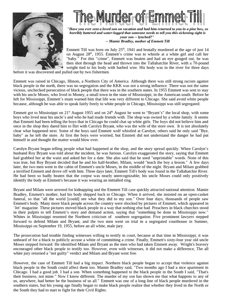 Story_Emmett_Till | PDF