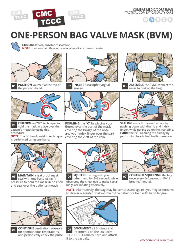 Skill Card One Person Bag Valve Mask BVM en | PDF