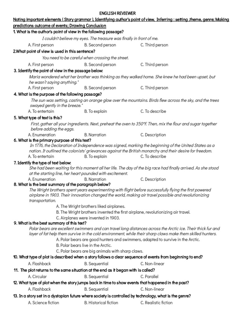 English Reviewer | PDF