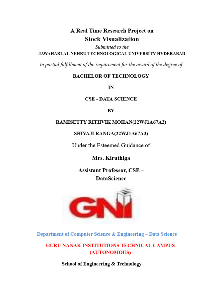 A Real Time Research Project On | PDF