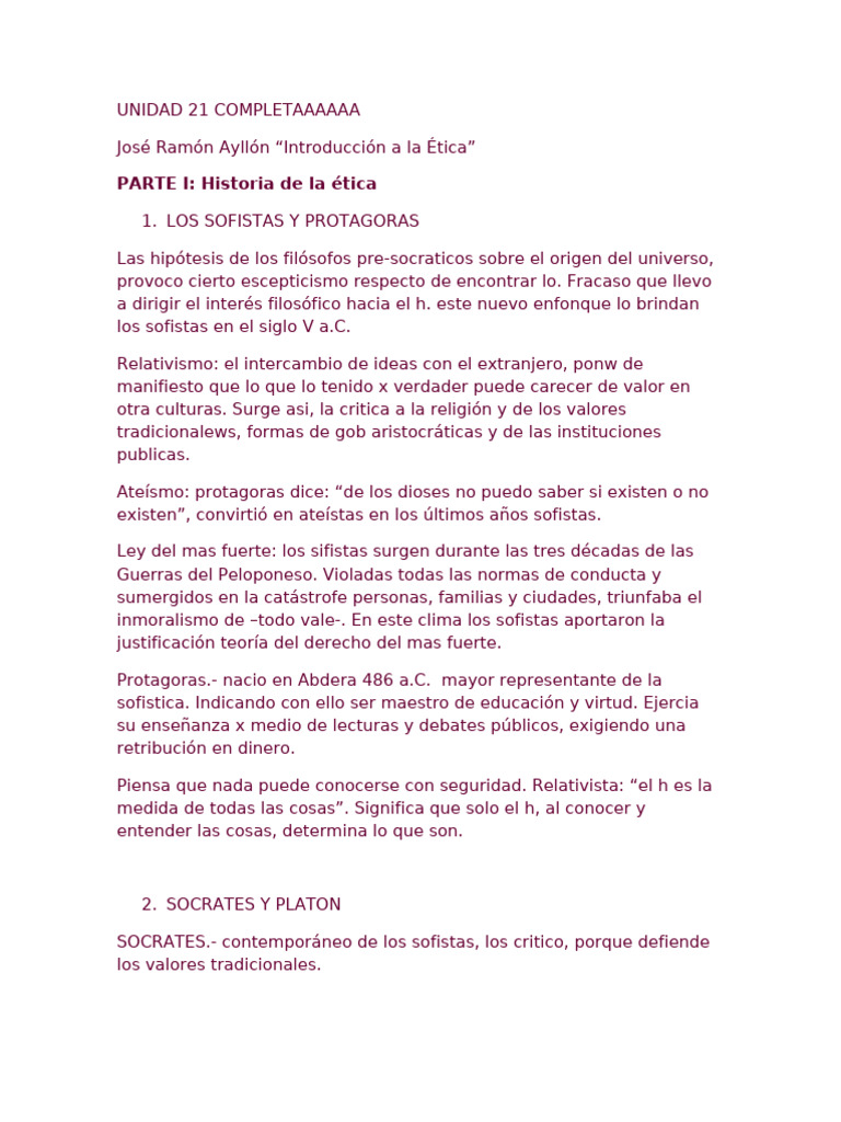 Unidad 21 Completaaaaaa | PDF | Immanuel Kant | Moralidad