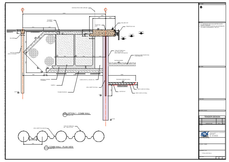 14 - Typical Cross Section of Container Berth (Option 1) | PDF