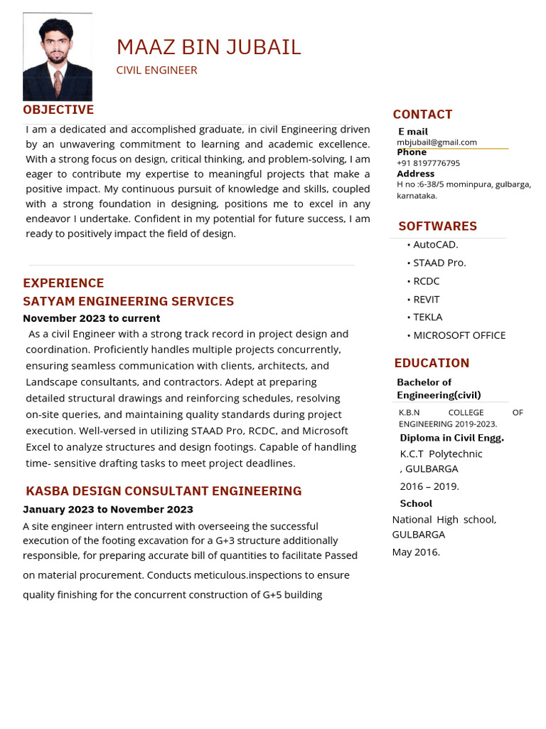 Maaz CV | PDF | Engineering